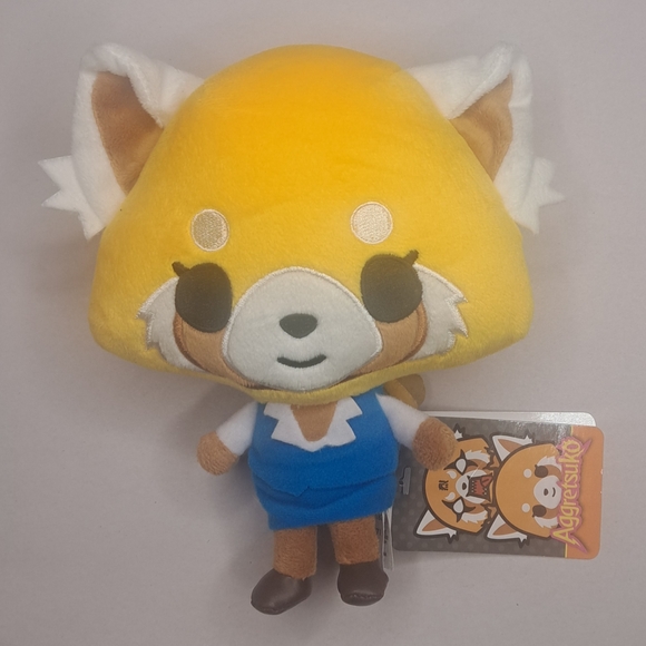 Sanrio | Toys | Sanrio Nwt Yellow And Blue Stuffed Aggretsuko Plush ...